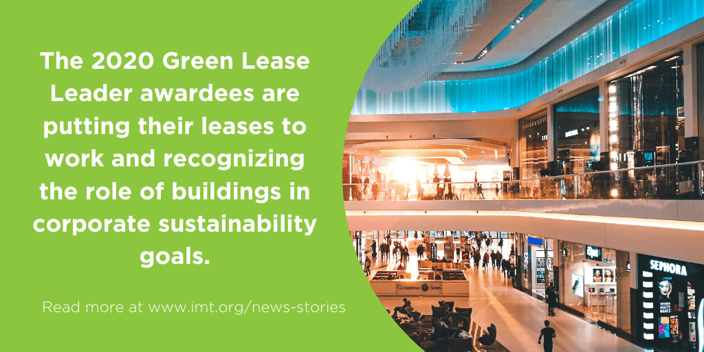 2020 Green Lease Leaders Demonstrate Triple Bottom Line Impact - IMT