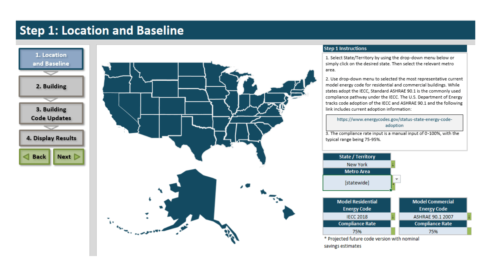 Building Energy Codes Emissions Calculator - IMT