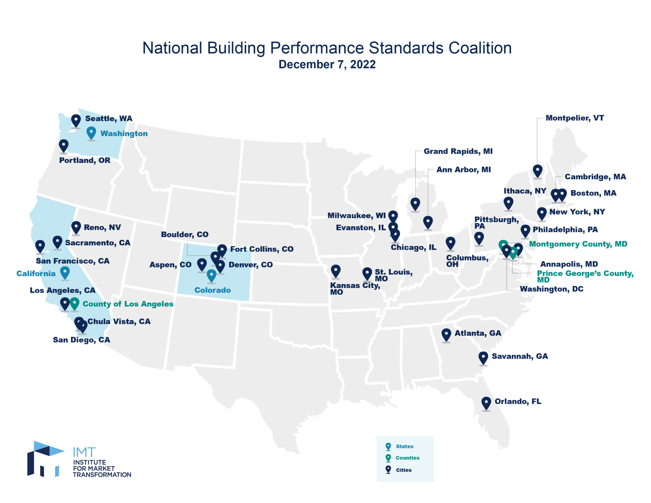 Map: National BPS Coalition Participating Jurisdictions - IMT